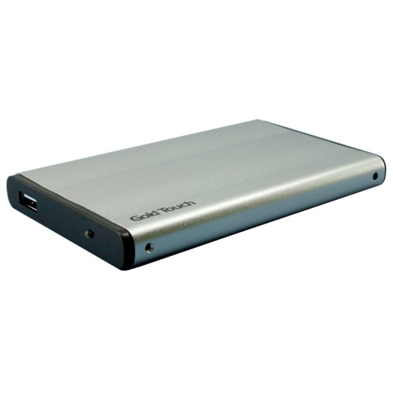 Ultra Portable USB2.0 2.5″ HDD Enclosure – Gold Touch