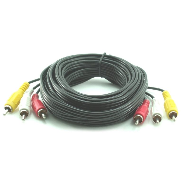 3RCA To 3RCA Audio Cable – 10m – Gold Touch