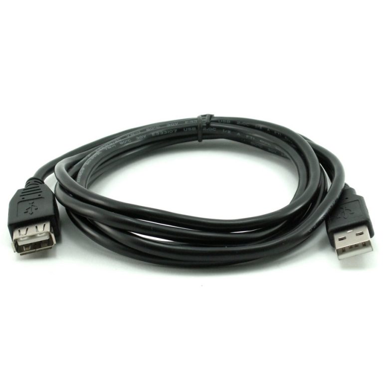 USB2.0 Type A Extension Cable – 1m – Gold Touch