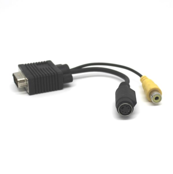 VGA to S-Video/RCA Adapter – Gold Touch