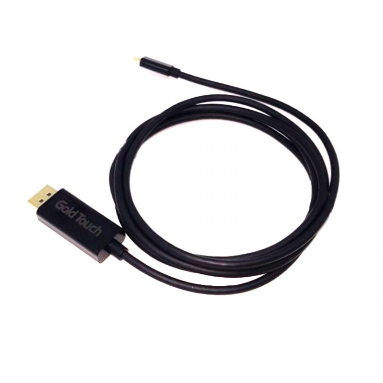 USB3.1 Type C to DP Cable – 1.8m – Gold Touch