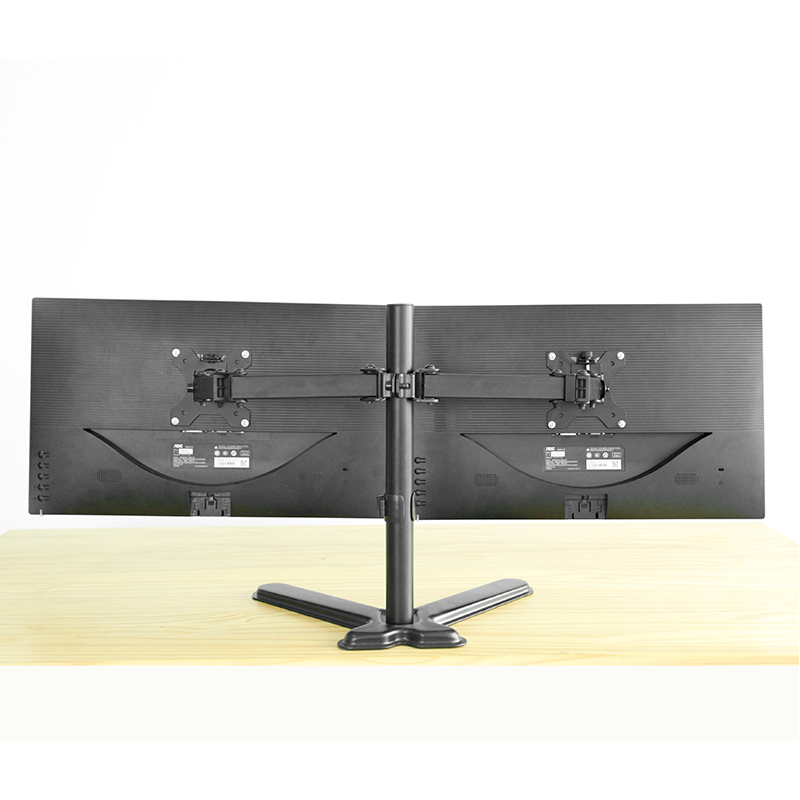 Adjustable dual monitor stand – Gold Touch