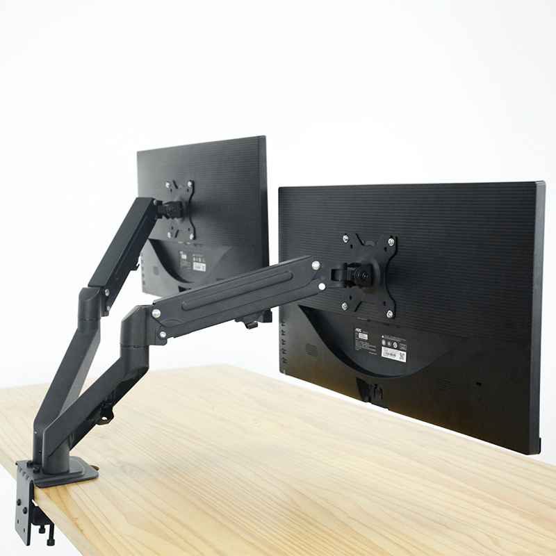 Gas Spring Dual Monitor Arm – Gold Touch
