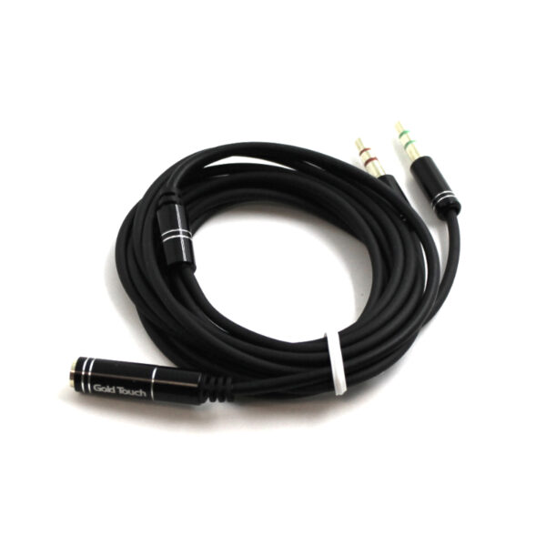 Extension Audio Cable 2PL Male – 1m – Gold Touch