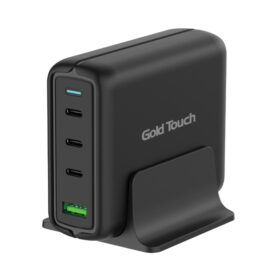 Multi-Port Charger – 3 x USB-C & 1 x USB-A PD – Gold Touch